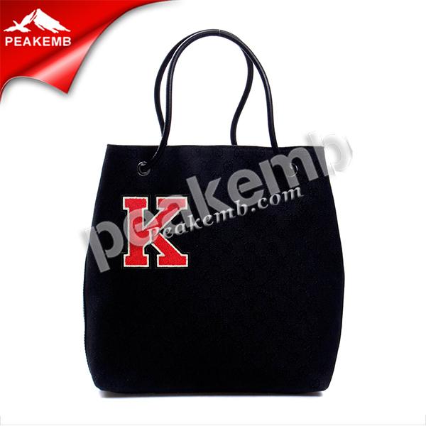 Custom Design 3D Embroidery Letters K Chenille Patches for Garment ...