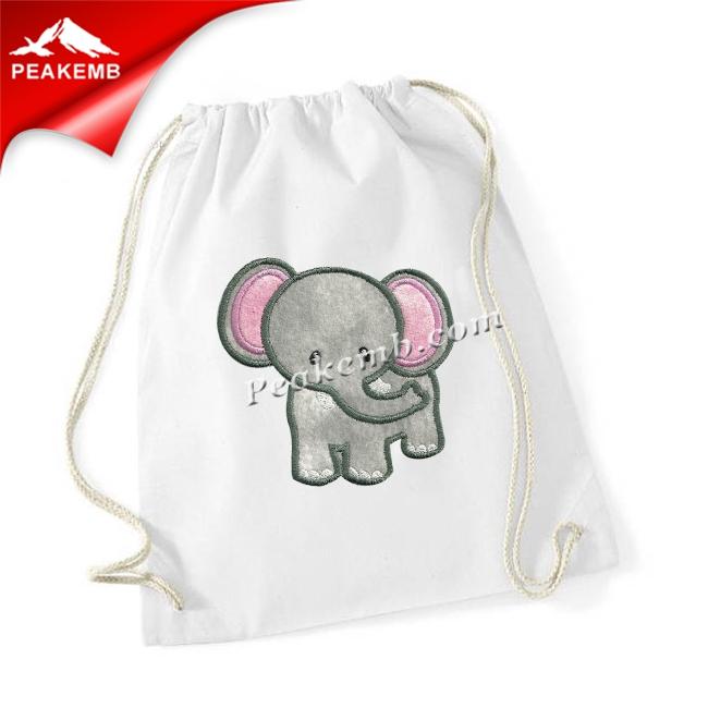 2018 new custom cartoon animal elephant shape embroidery patches for ...