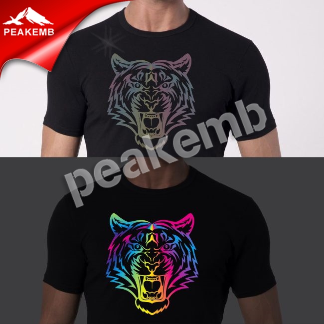 Wholesale Glow in Dark Tiger Head Heat transfer Vinyl Printed ...